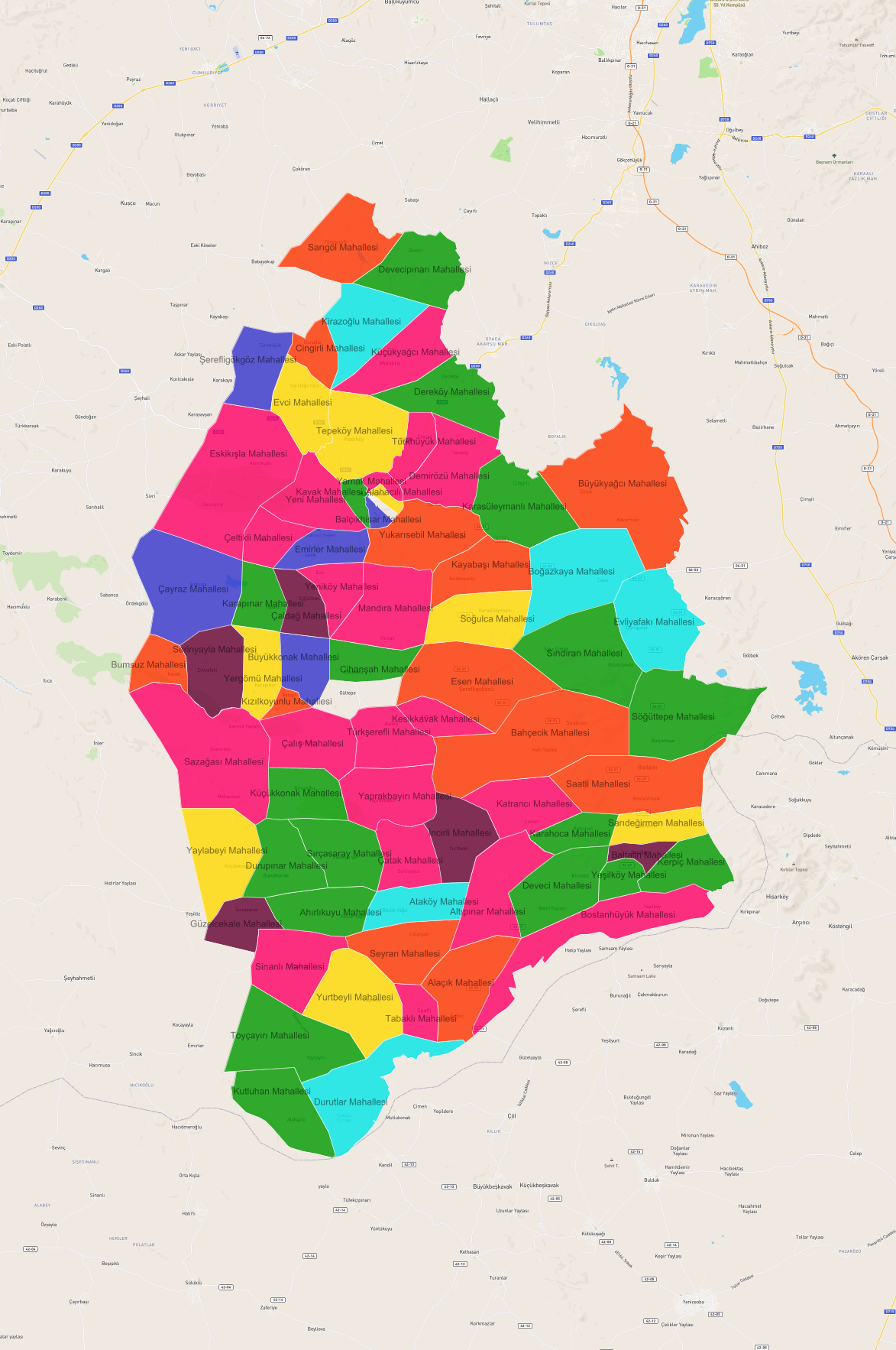 Ankara Haymana'nın Mahalleleri - AtlasBig.com