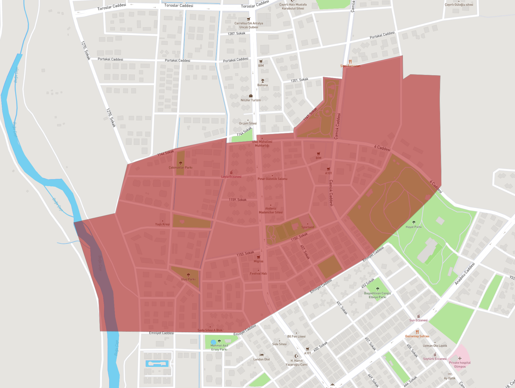 Uluç Mahallesi, Konyaaltı, Antalya - AtlasBig.com