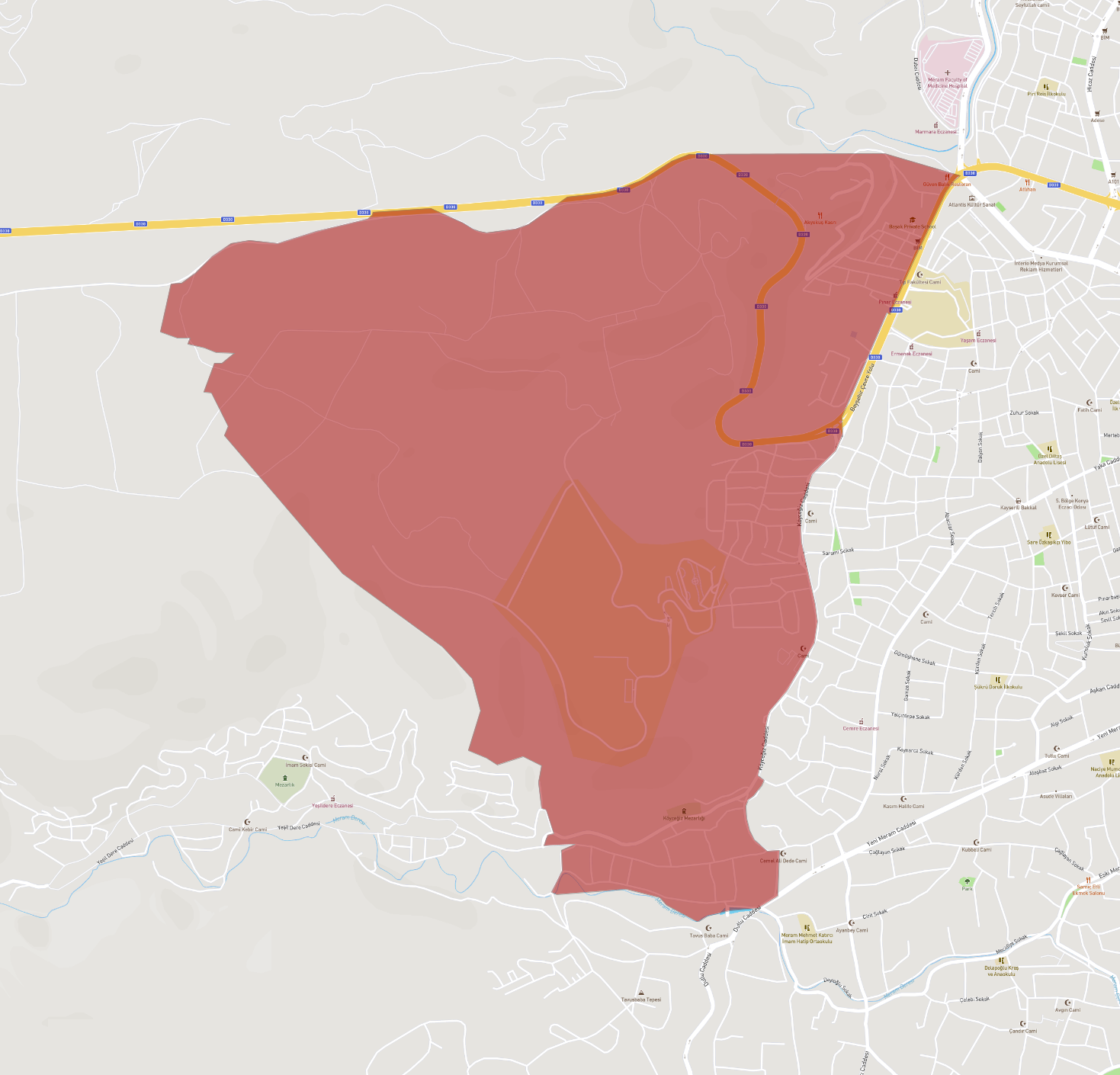 Köyceğiz Mahallesi, Meram, Konya - AtlasBig.com