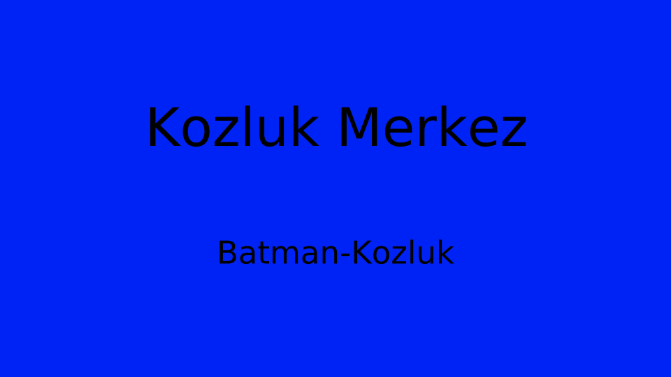 Kozluk Belediyesi, Batman - AtlasBig.com