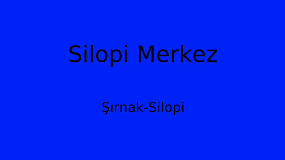 Silopi Belediyesi, Şırnak - AtlasBig.com